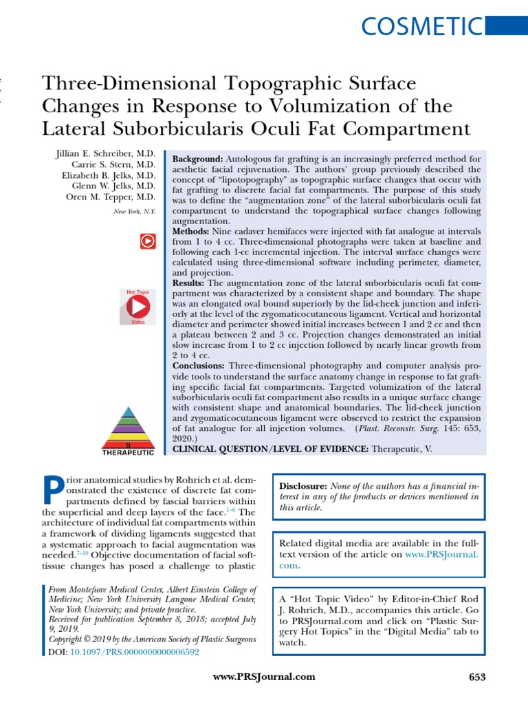Three-Dimensional Topographic Surface Changes in Response To ...