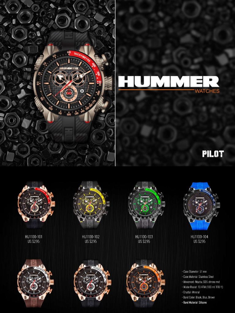 Catálogo Hummer Watches PDF | PDF