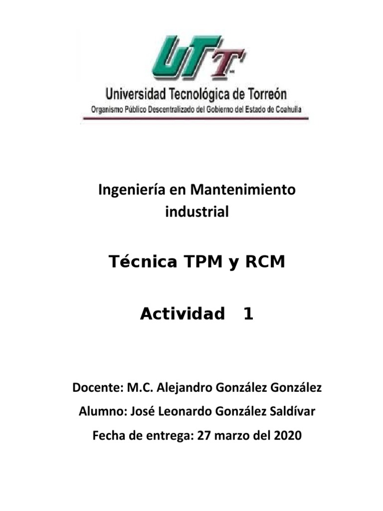 8 Pilares del Mantenimiento Productivo Total | PDF | Business | Science