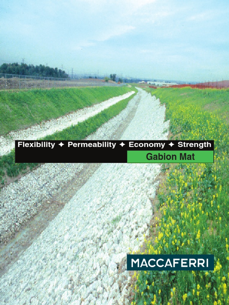 Gabion Mat: Flexibility Permeability Economy Strength | PDF | Materials ...