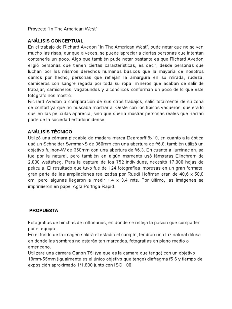 Proyecto - in The American West | PDF