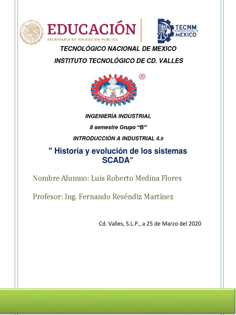 Historia y Evolución de Los Sistemas SCADA PDF | PDF | Scada | Equipo ...