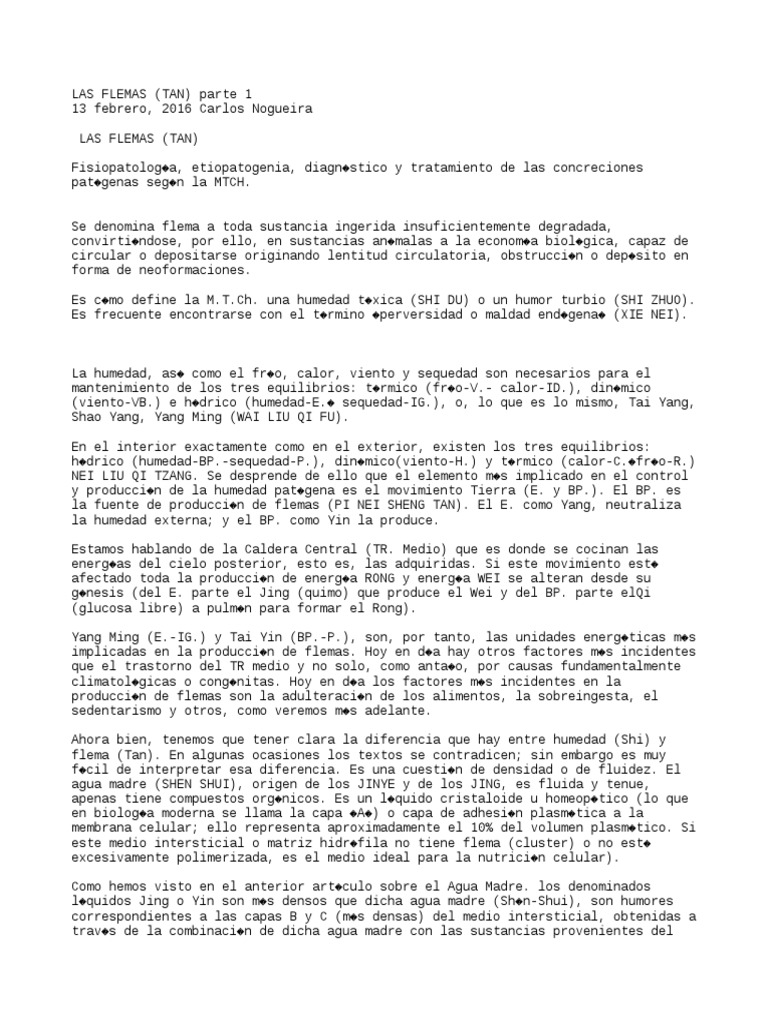 Formación y producción de flemas | PDF | Yin y yang | Heces