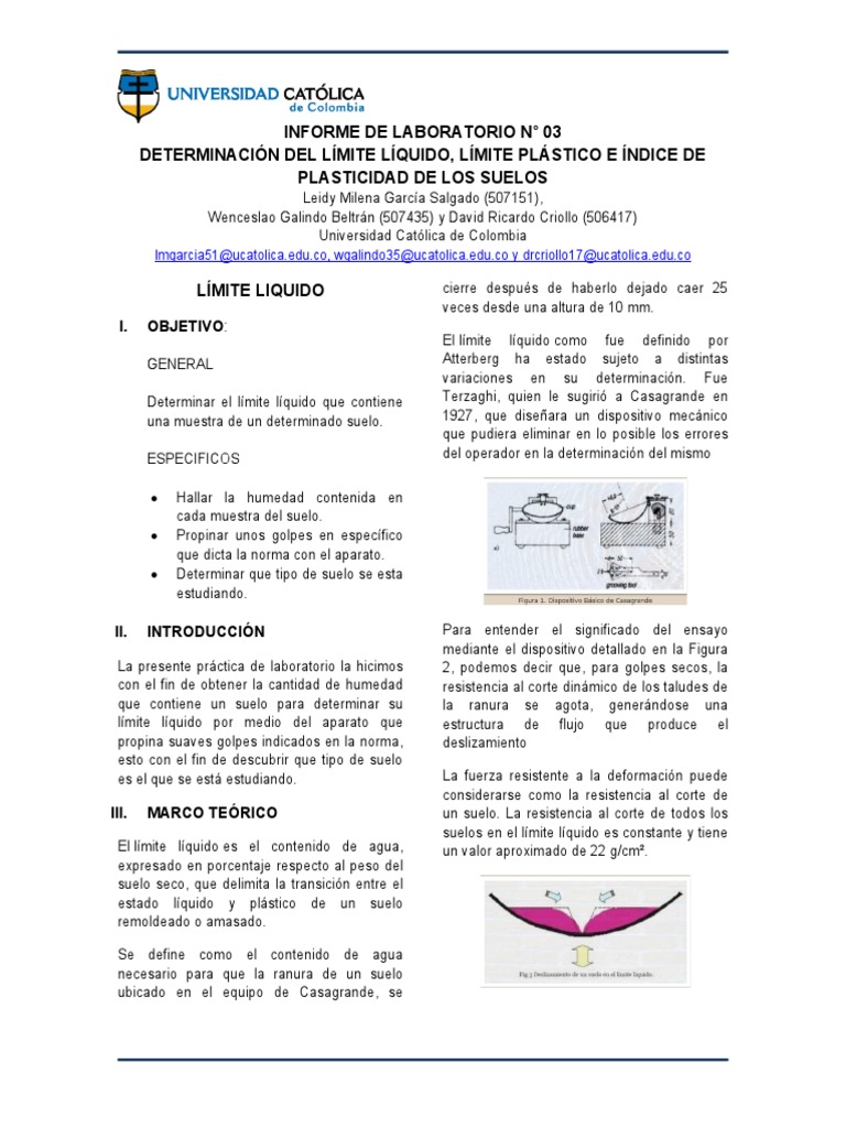 Límite Líquido y Plástico en Suelos | PDF | Naturaleza | Ingeniero civil