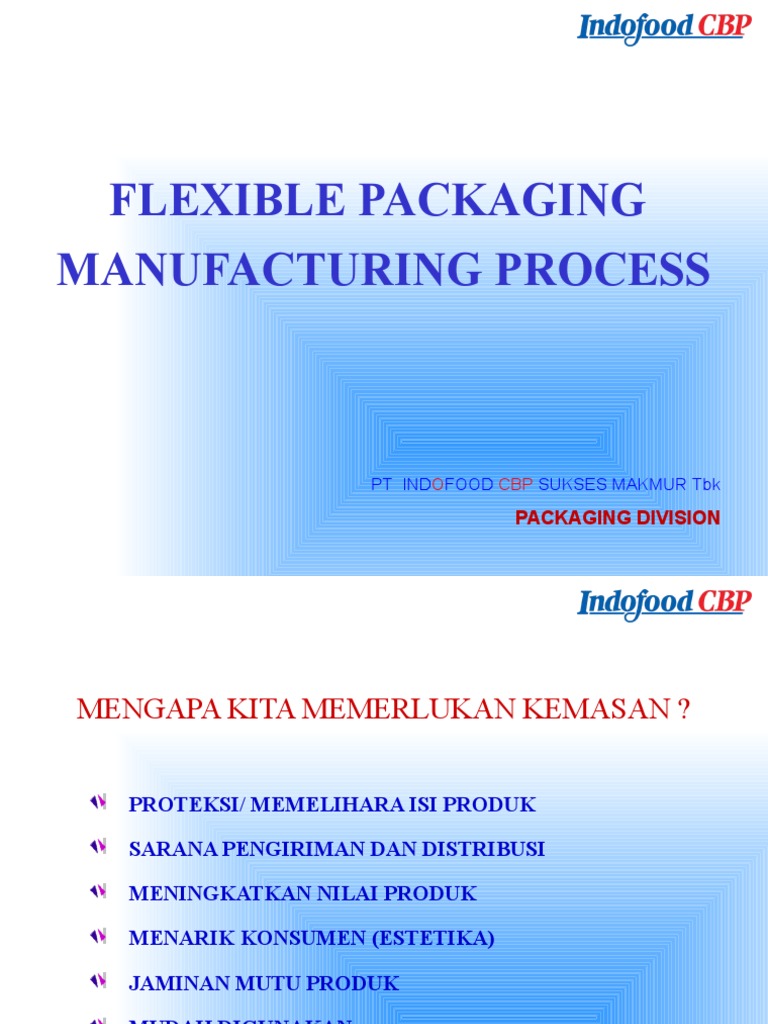 Block Diagram Process Flexible Packaging | PDF
