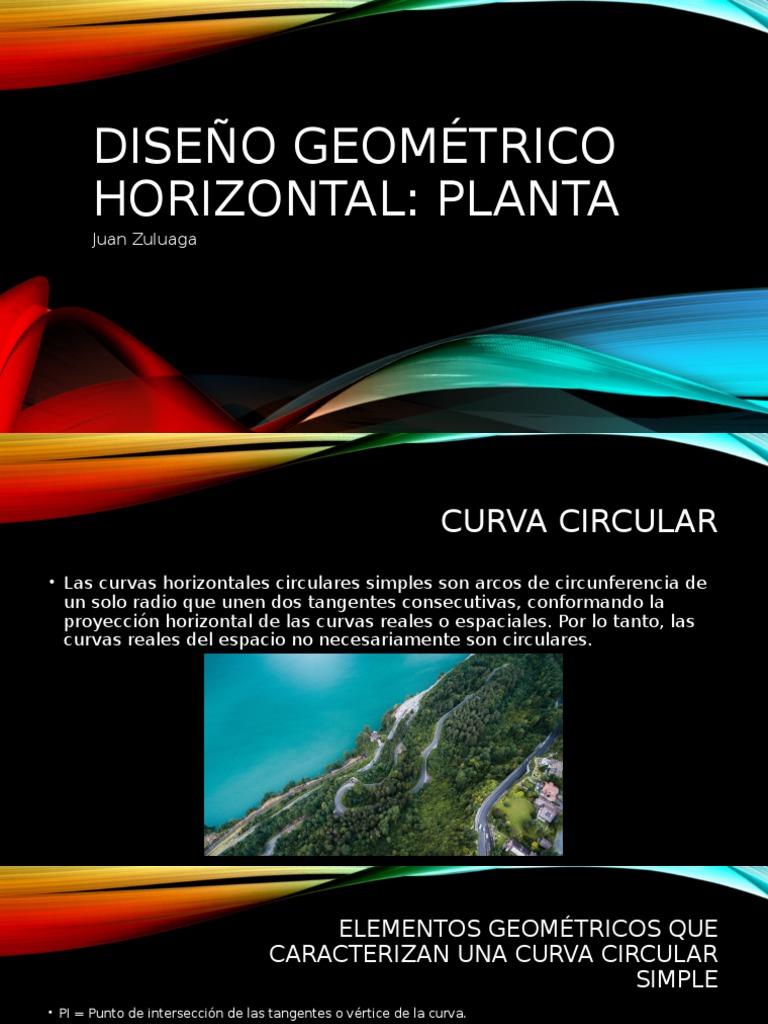 Diseño Geométrico Horizontal - Curvas | PDF | Curva | Tangente
