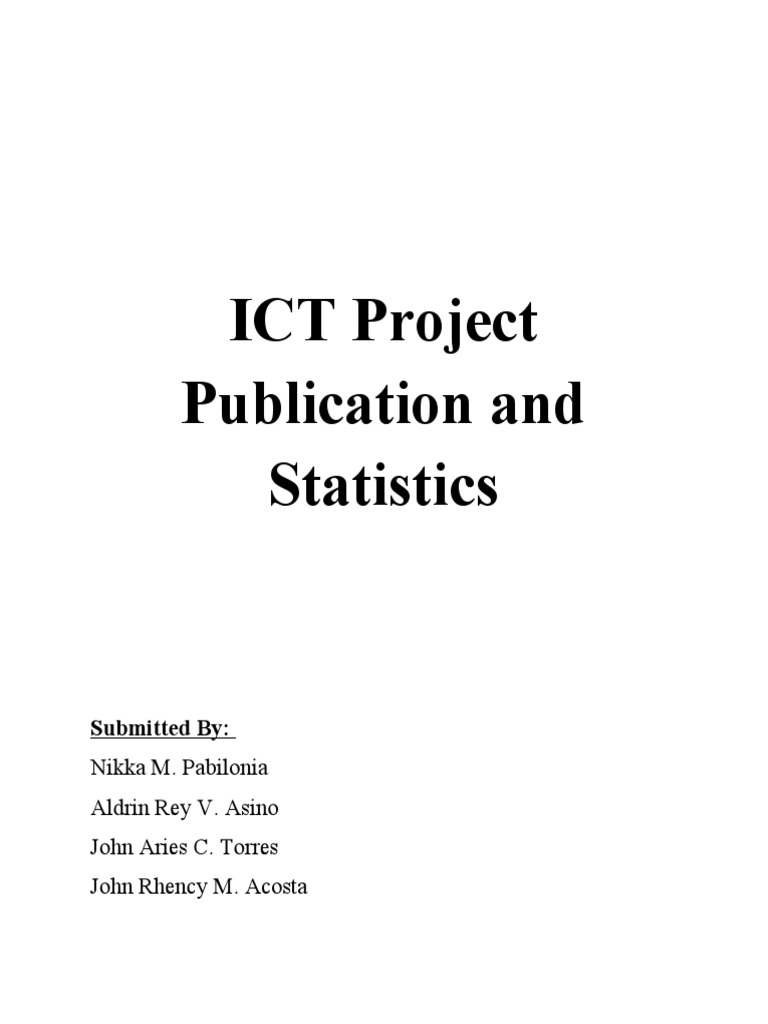 ICT Project Publication and Statistics | PDF