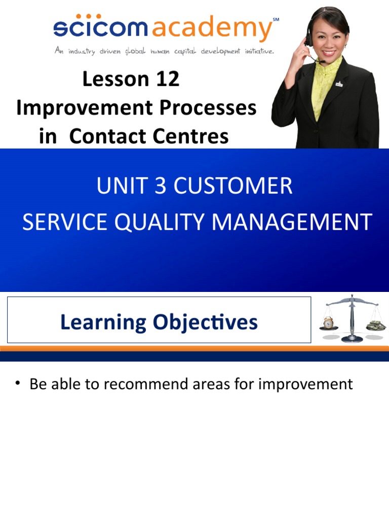 12 - Improvement Processes in Contact Centres | PDF