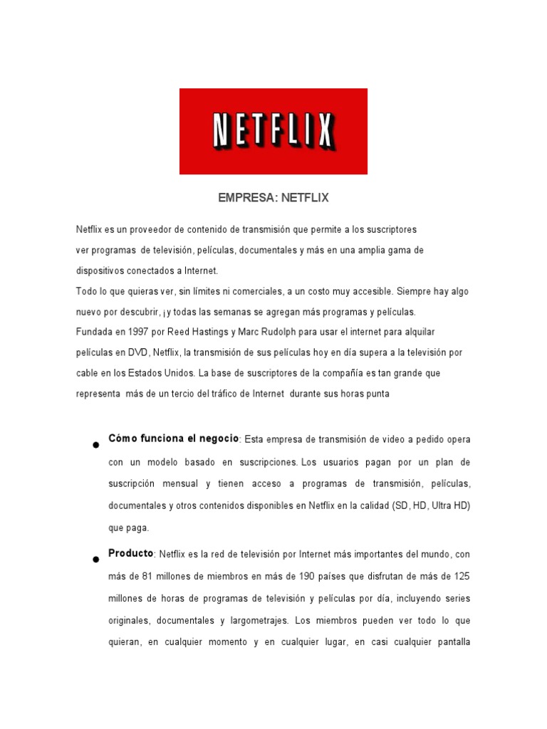 Netflix | PDF | Netflix | Televisión