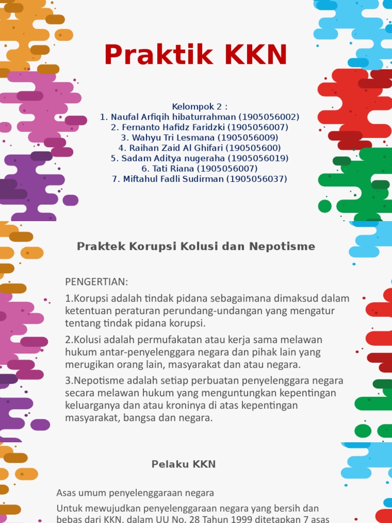 Korupsi Kolusi Dan Nepotisme | PDF