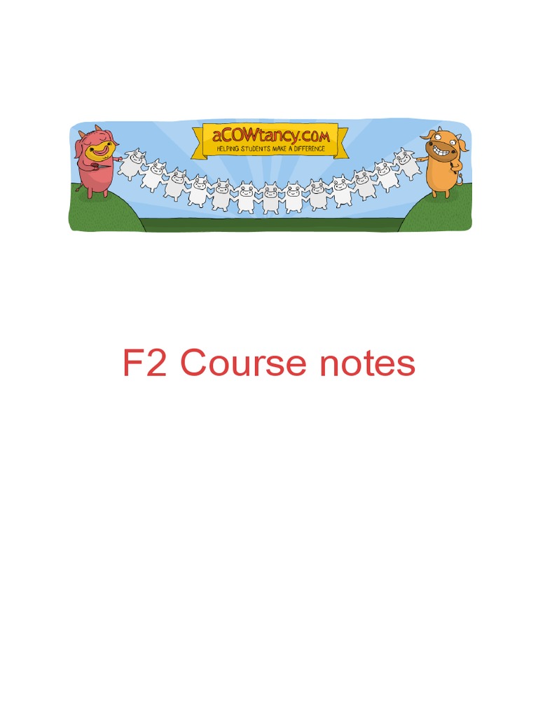 CIMA F2 Course Notes PDF | Download Free PDF | Cost Of Capital | Income ...