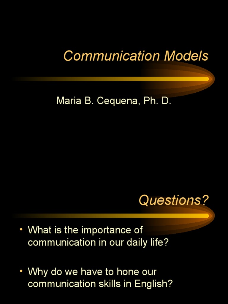 Communication Process | PDF | Communication | Perception