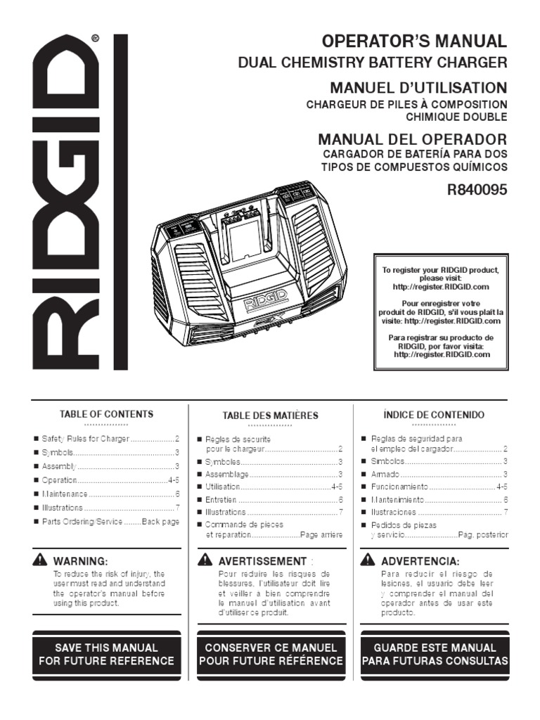 Operator'S Manual: Dual Chemistry Battery Charger | PDF | Battery ...