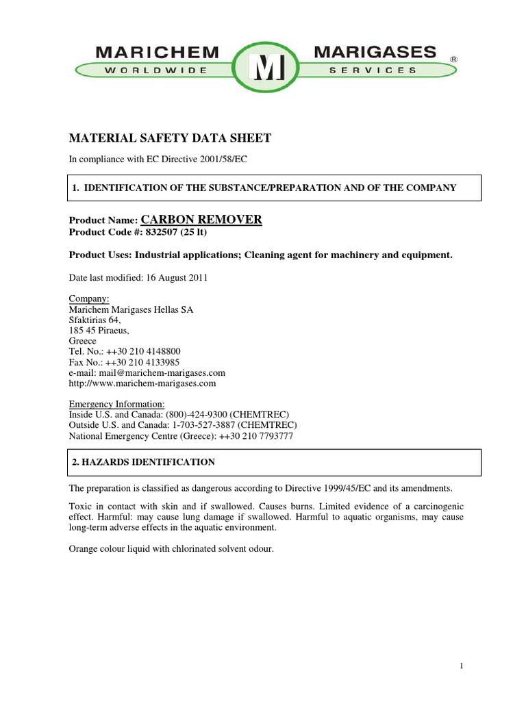 Material Safety Data Sheet PDF Toxicity Benzene, 55% OFF