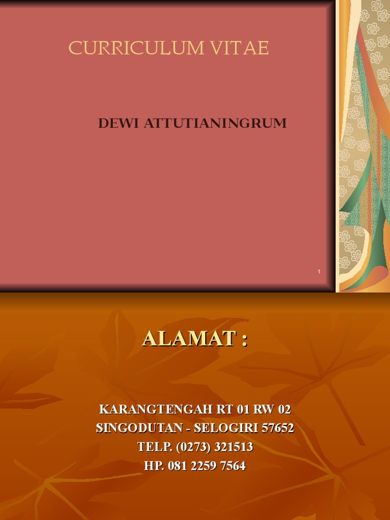 CV Ku | PDF | Perjalanan