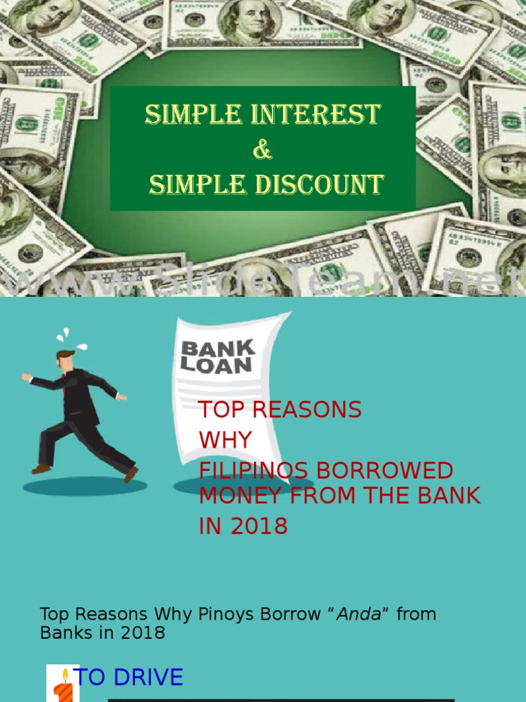Chapter 1 Simple Interest and Simple Discount | PDF | Interest | Discounting