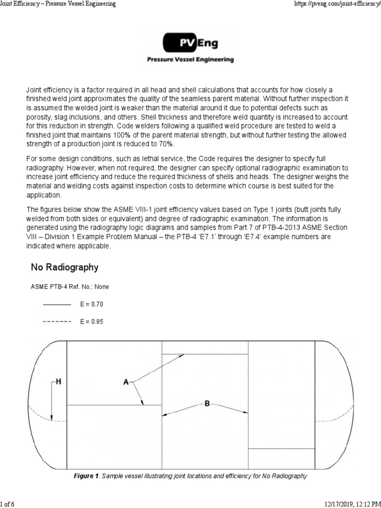 Joint Efficiency PDF | PDF | Welding | Construction