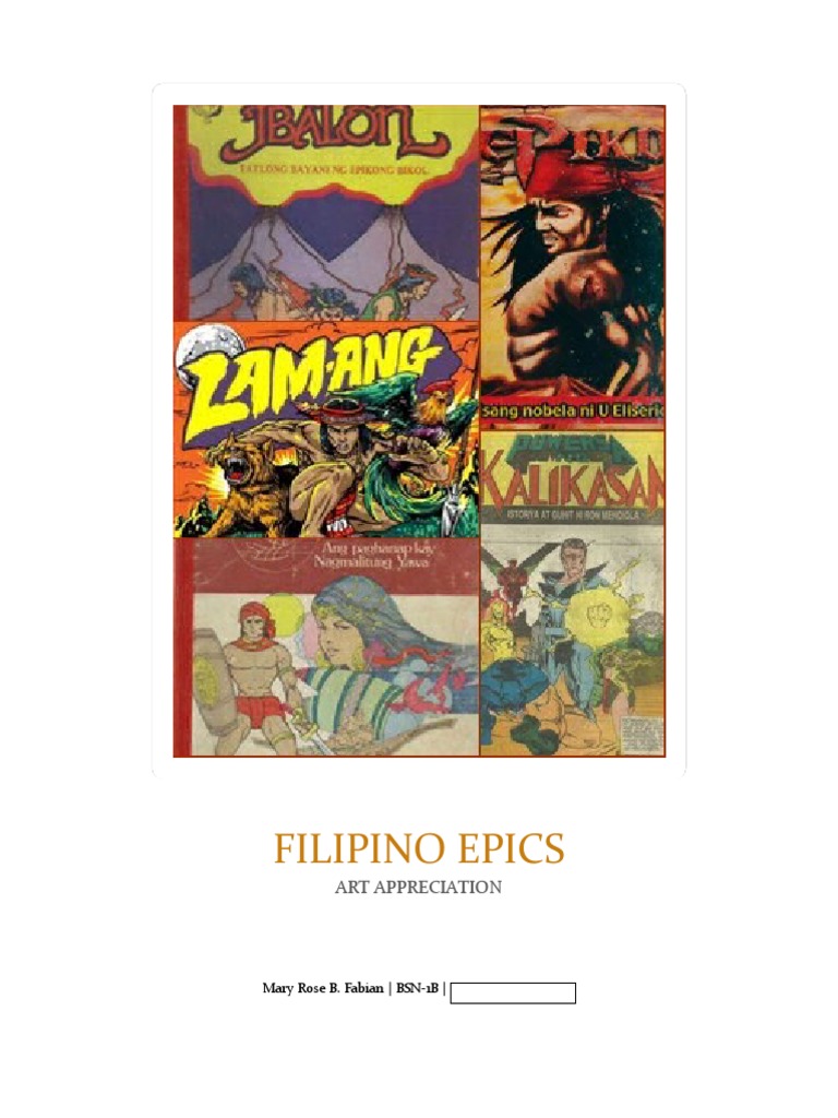 Filipino Epics: Art Appreciation | PDF | Forgiveness