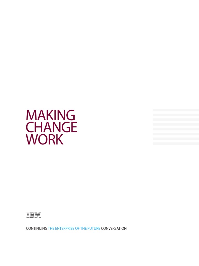 Change Management - Making Change Work | PDF | Project Management ...