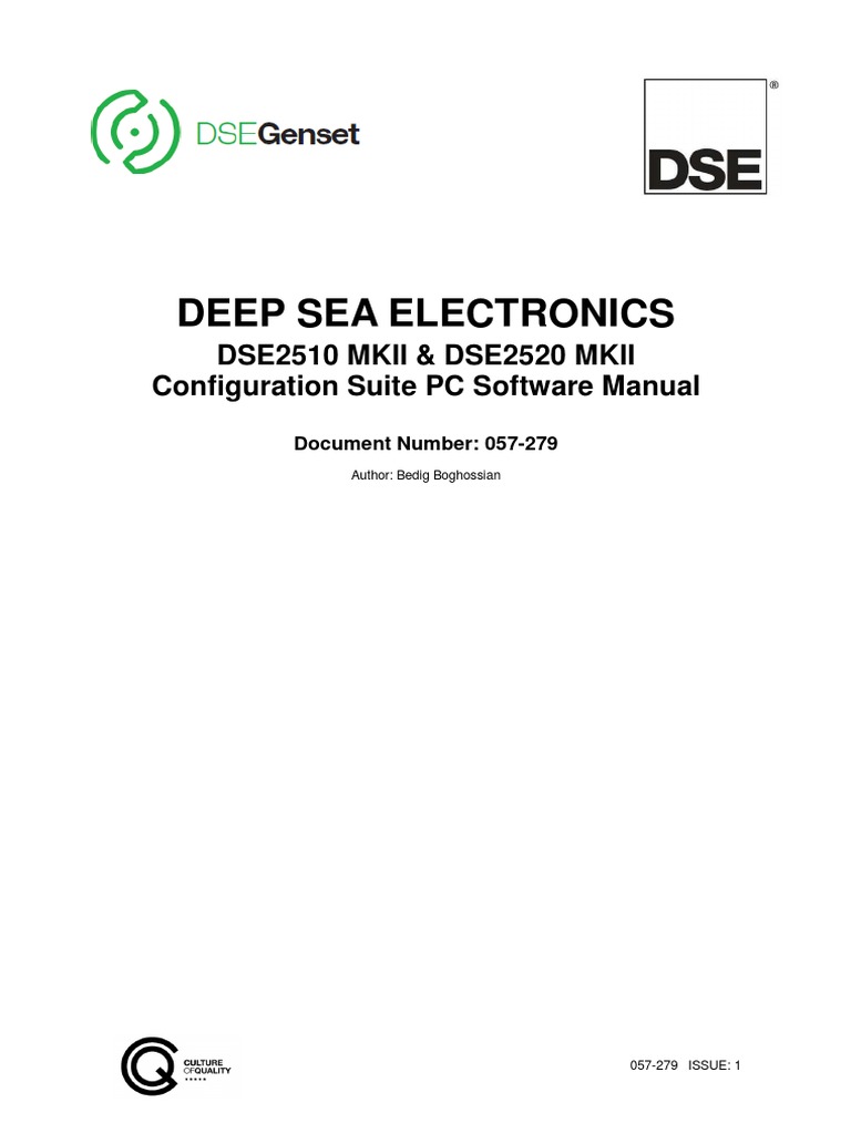 DSE2510 MKII DSE2520 MKII Configuration Suite PC Software Manual PDF ...