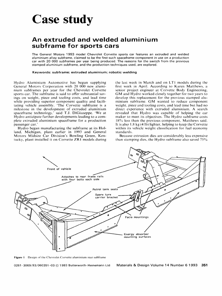 Case Study: An Extruded and Welded Aluminium Subframe For Sports Cars ...