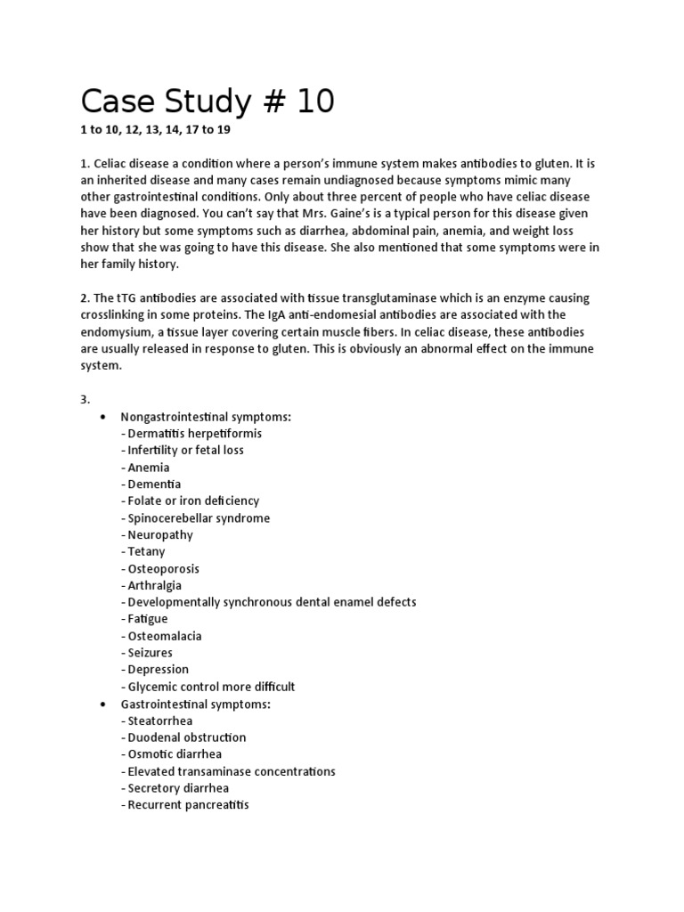 Understanding the Diagnosis and Treatment of Celiac Disease Through a ...