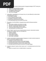 TESOL Sample Test 1 | PDF | Learning | Teachers