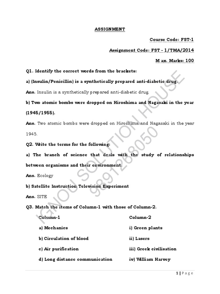 Ignou Solution House 9891268050 | PDF | Telescope | Quasar