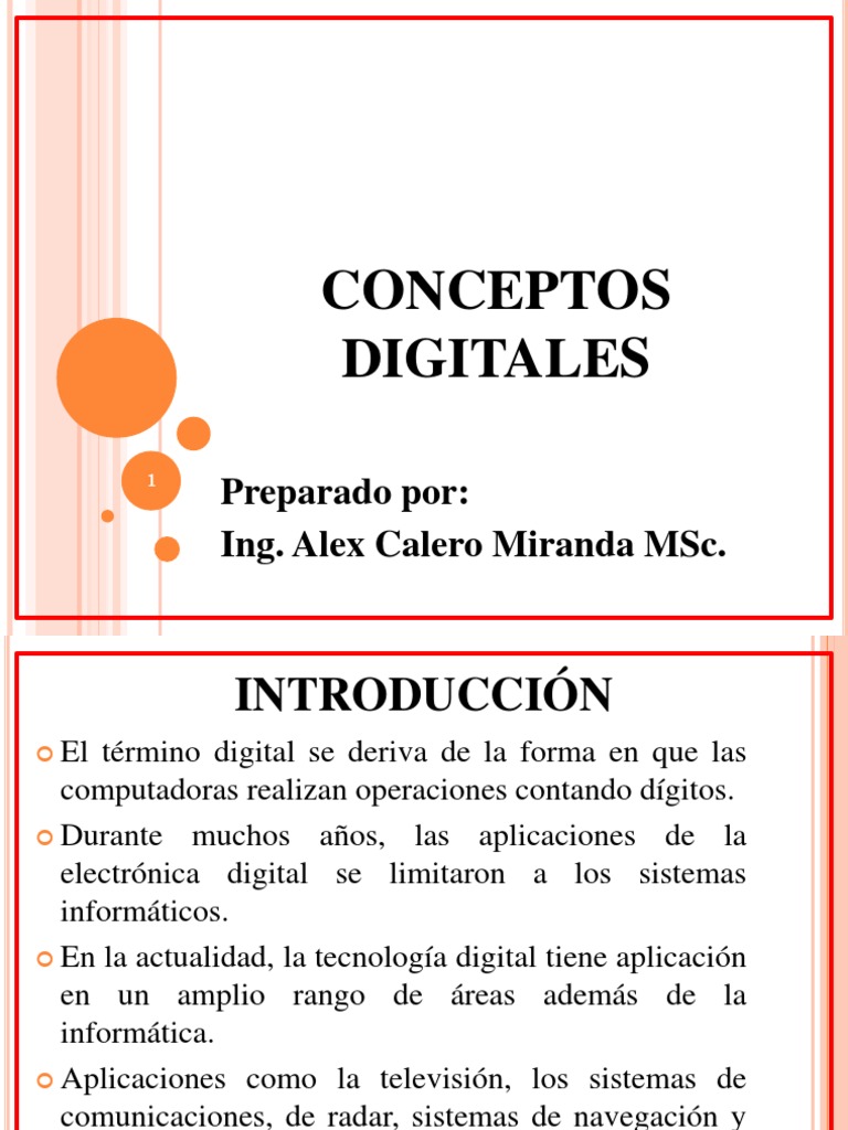 Capitulo 01 - Conceptos Digitales | PDF | Señal analoga ...