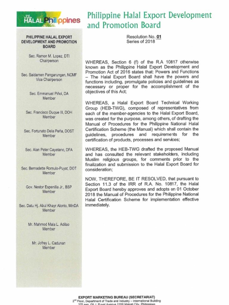 Signed Copy of The Halal Scheme | PDF
