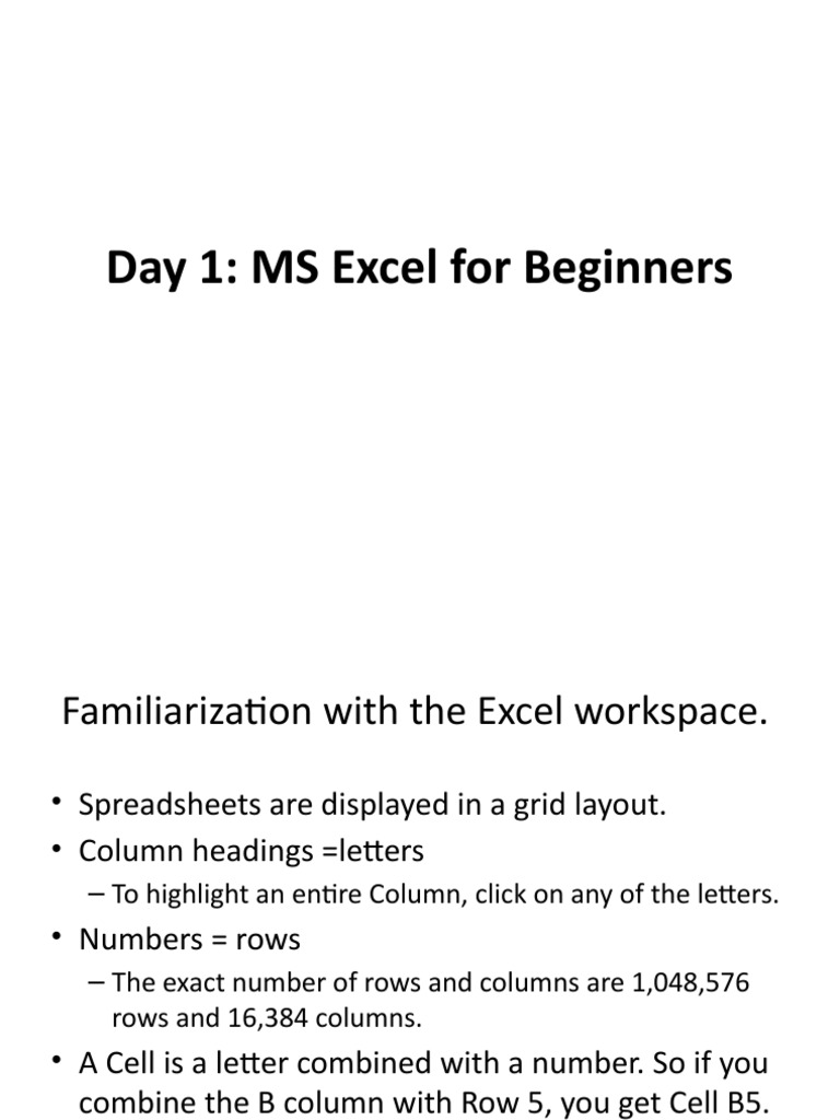 Excel Training | PDF | Microsoft Excel | Worksheet