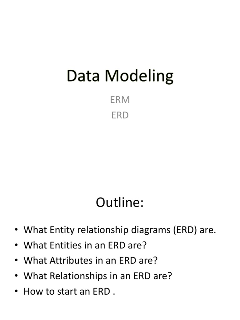 Entity Relationship Model | PDF | Data Model | Information Science