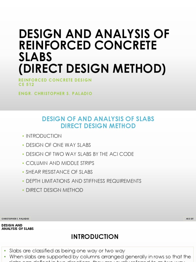 Reinforced Concrete Slab Design Guide | PDF | Beam (Structure) | Bending