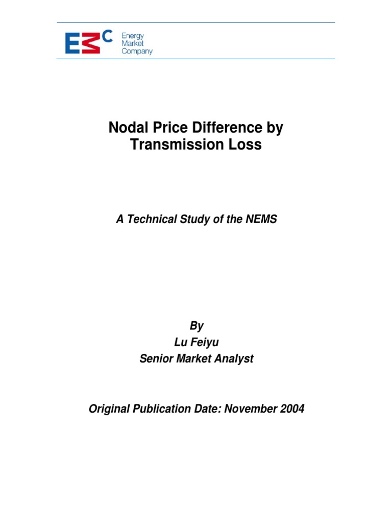 Nodal Pricing | Download Free PDF | Electric Power Transmission ...