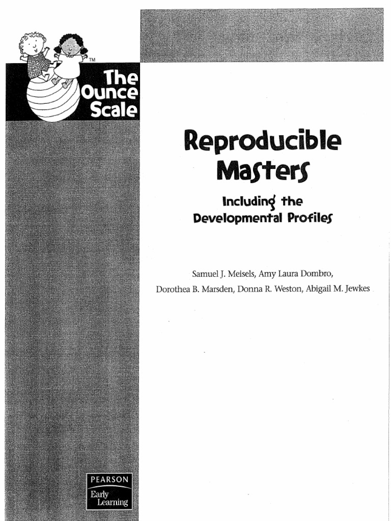 The Ounce Scale Reproducible Masters PDF | PDF