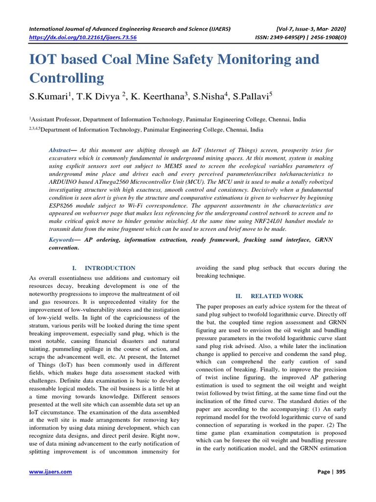 56IJAERS 03202054 IOTbased PDF | PDF | Internet Of Things | Diode