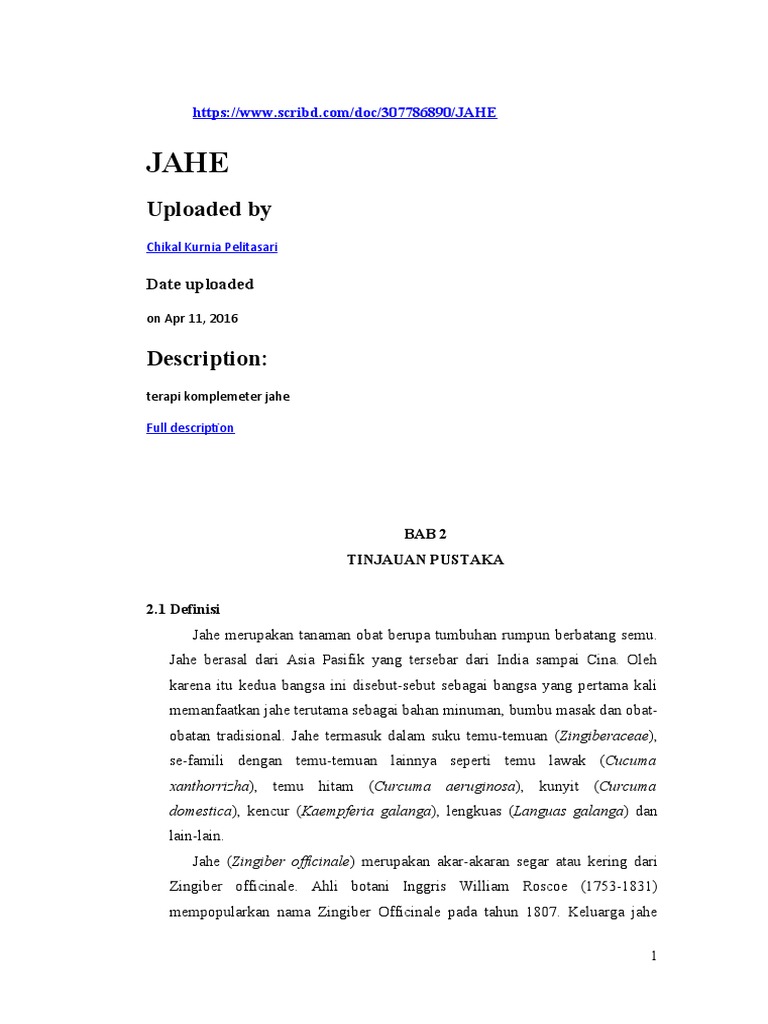 Jahe | PDF