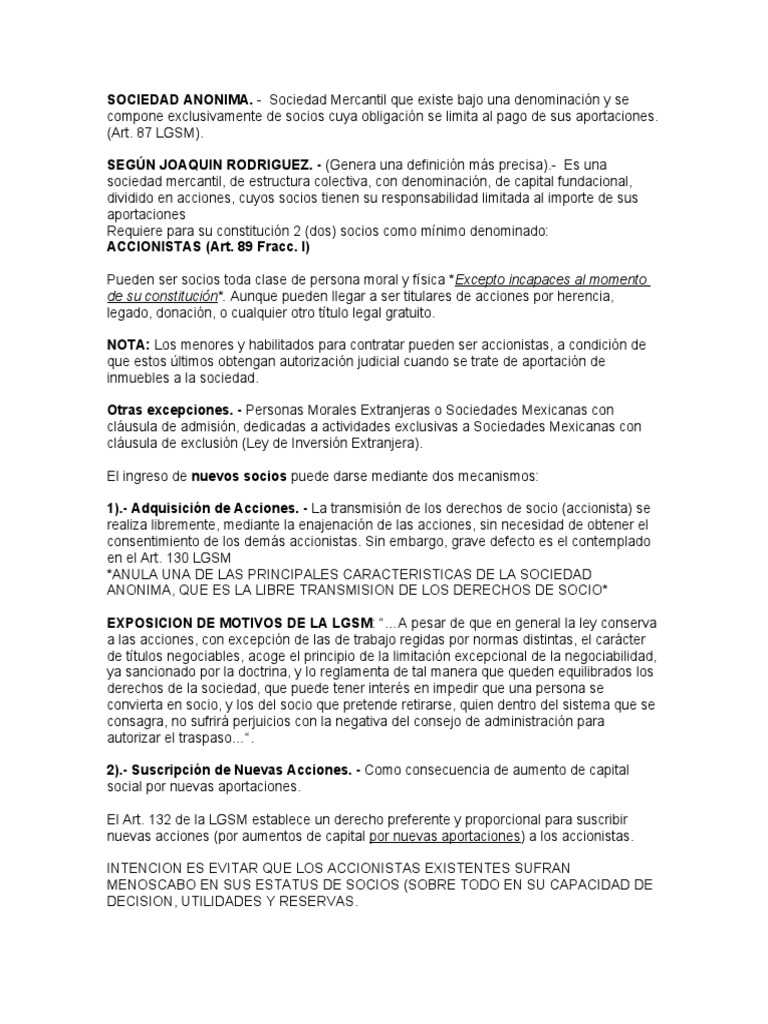 Sociedad Anonima Simplificado | PDF | Compartir (Finanzas) | Sociedad de responsabilidad limitada