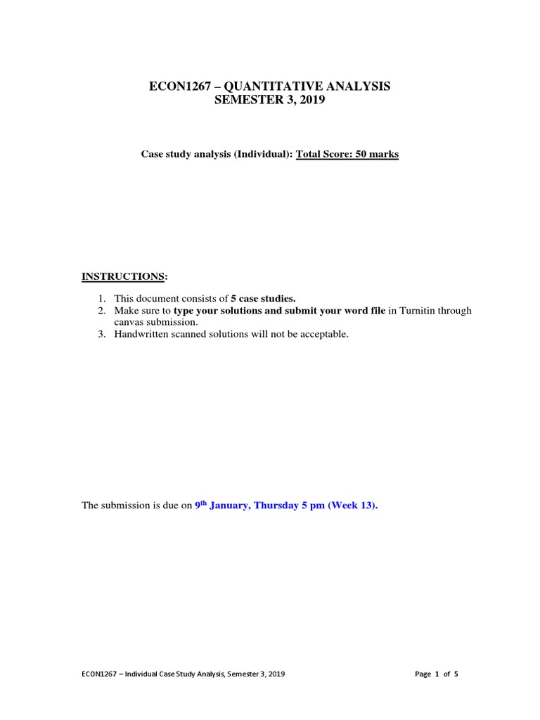 Econ Quantitative Case Study | PDF | Economic Surplus | Demand