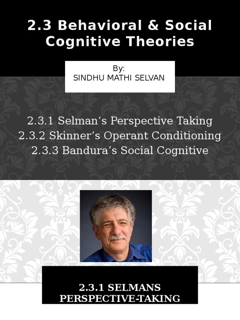 Behavioral and Social Cognitive Theories | PDF | Reinforcement | Emergence
