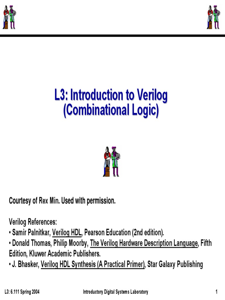 L3 Introduction To Verilog Combinational Logic Pdf Hardware Description Language Field