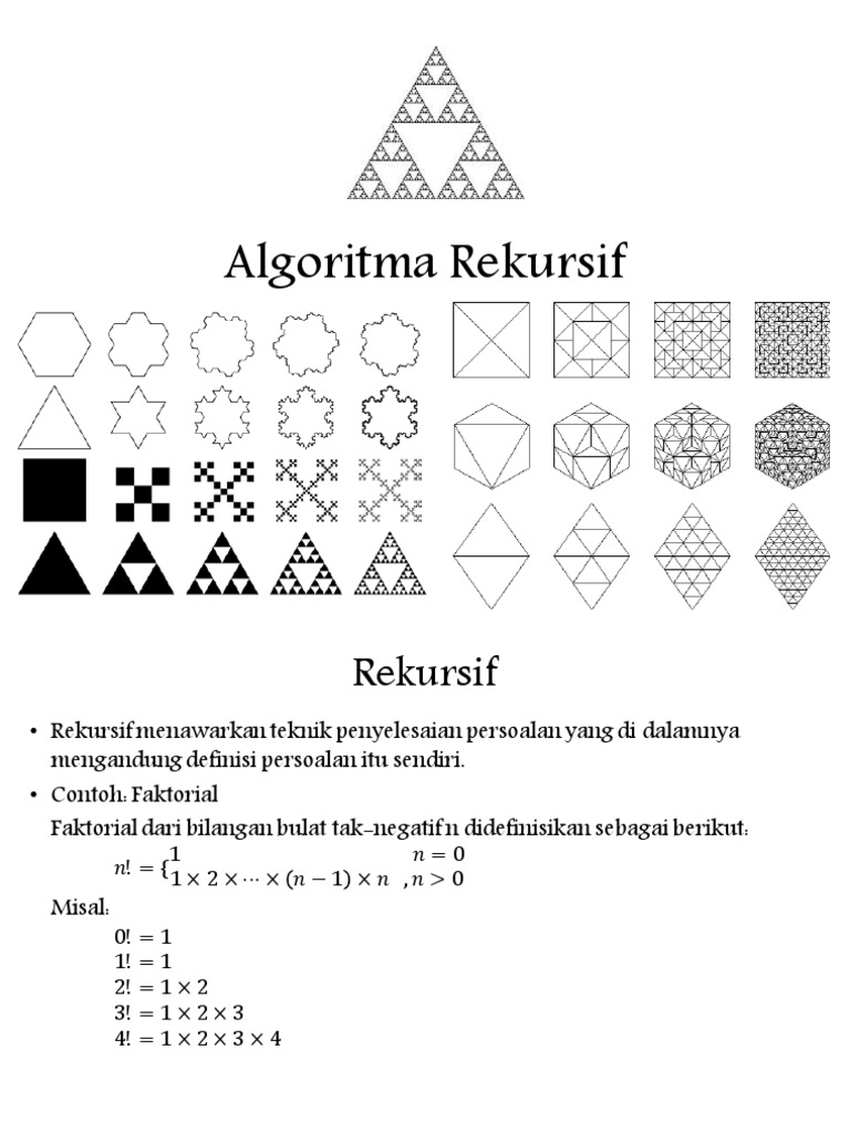 Bab 18 Algoritma Rekursif | PDF