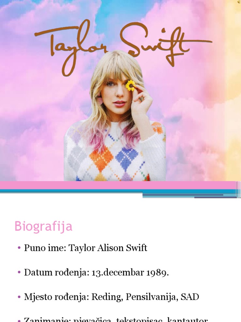 Taylor Swift Presentation | PDF
