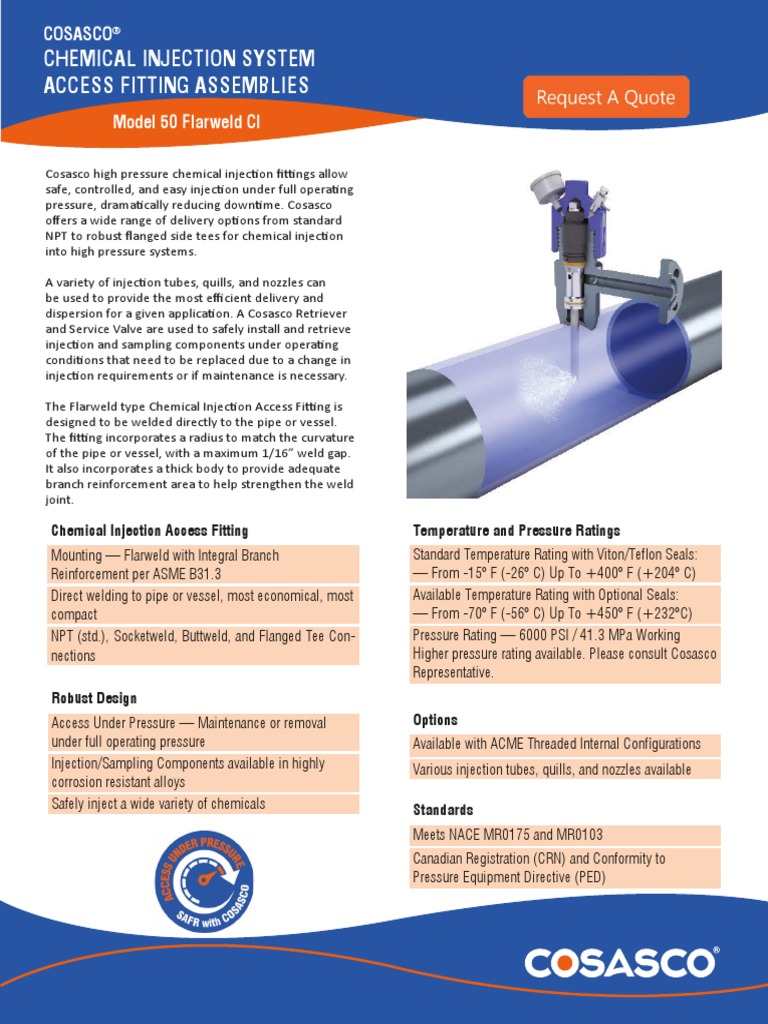 50 Chemical Injection System Access Fitting Assemblies - 50-DS Revc PDF ...