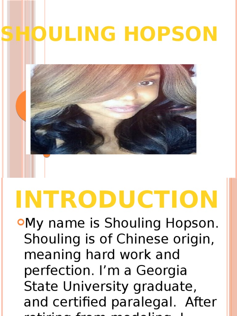 Meaning of Shouling Hopson | PDF