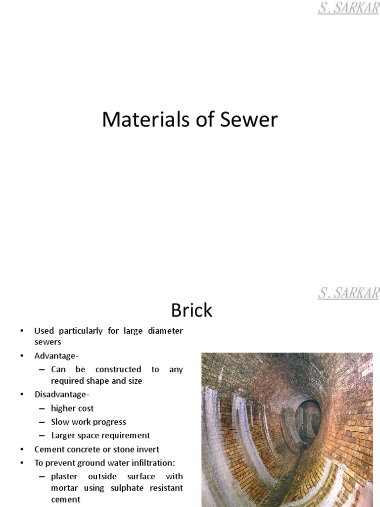 Sewer Material | PDF | Polyvinyl Chloride | Pipe (Fluid Conveyance)