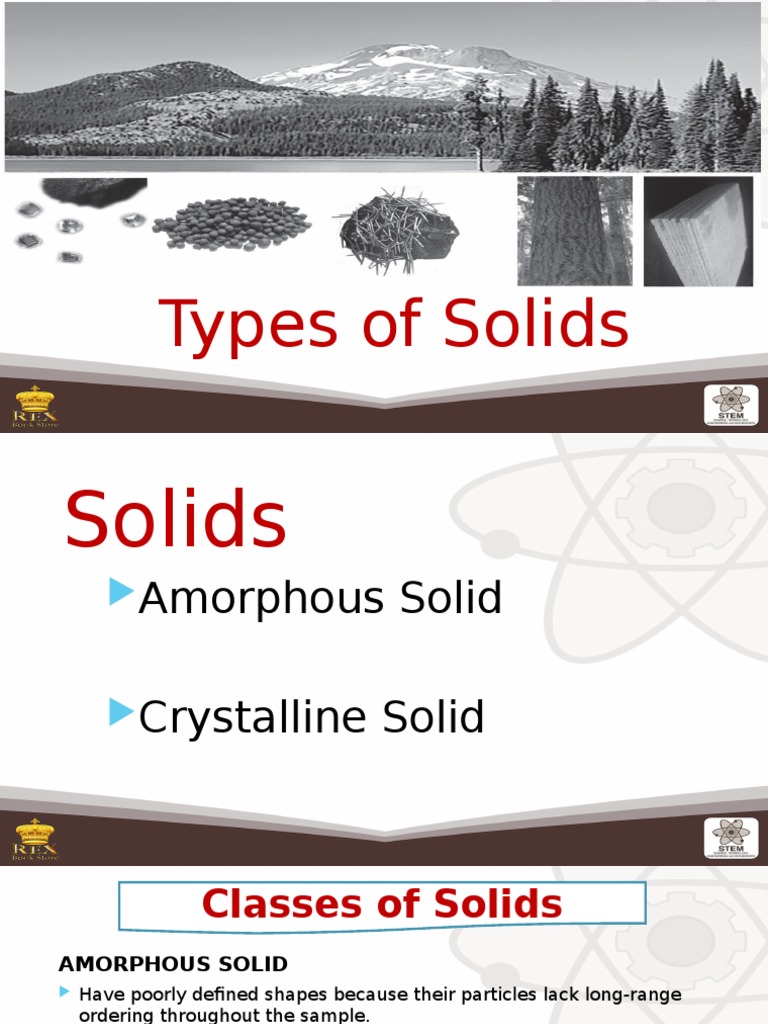 Types of Solids 1 | PDF | Solid | Chemical Bond