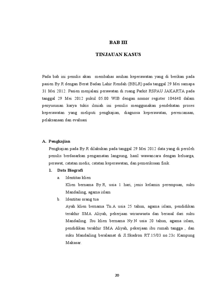Kasus BBLR | PDF | Pengembangan Diri