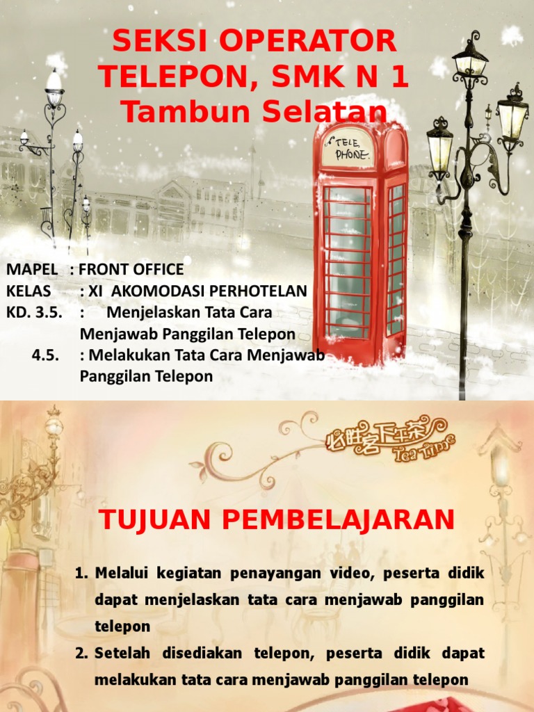 Tata Cara Menjawab Panggilan Telepon Pdf