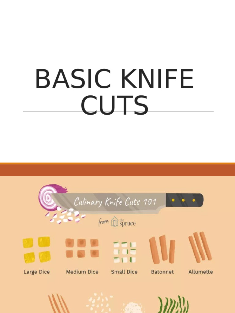 Essential Culinary Knife Cuts Guide | PDF